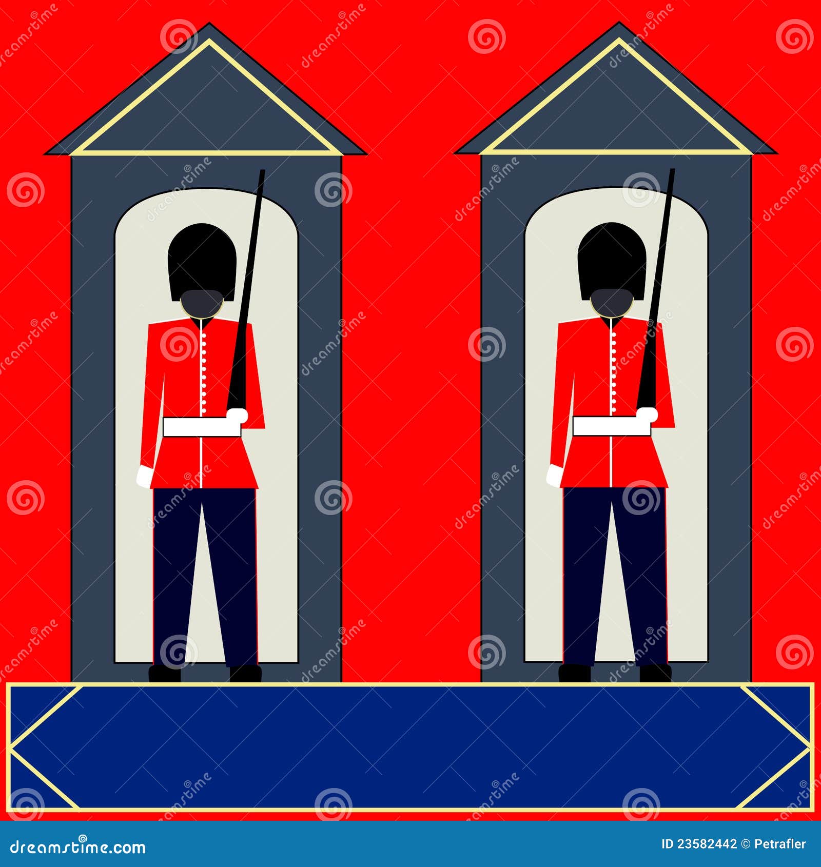 Sentry Boxes stock vector. Illustration of party, celebrate - 23582442