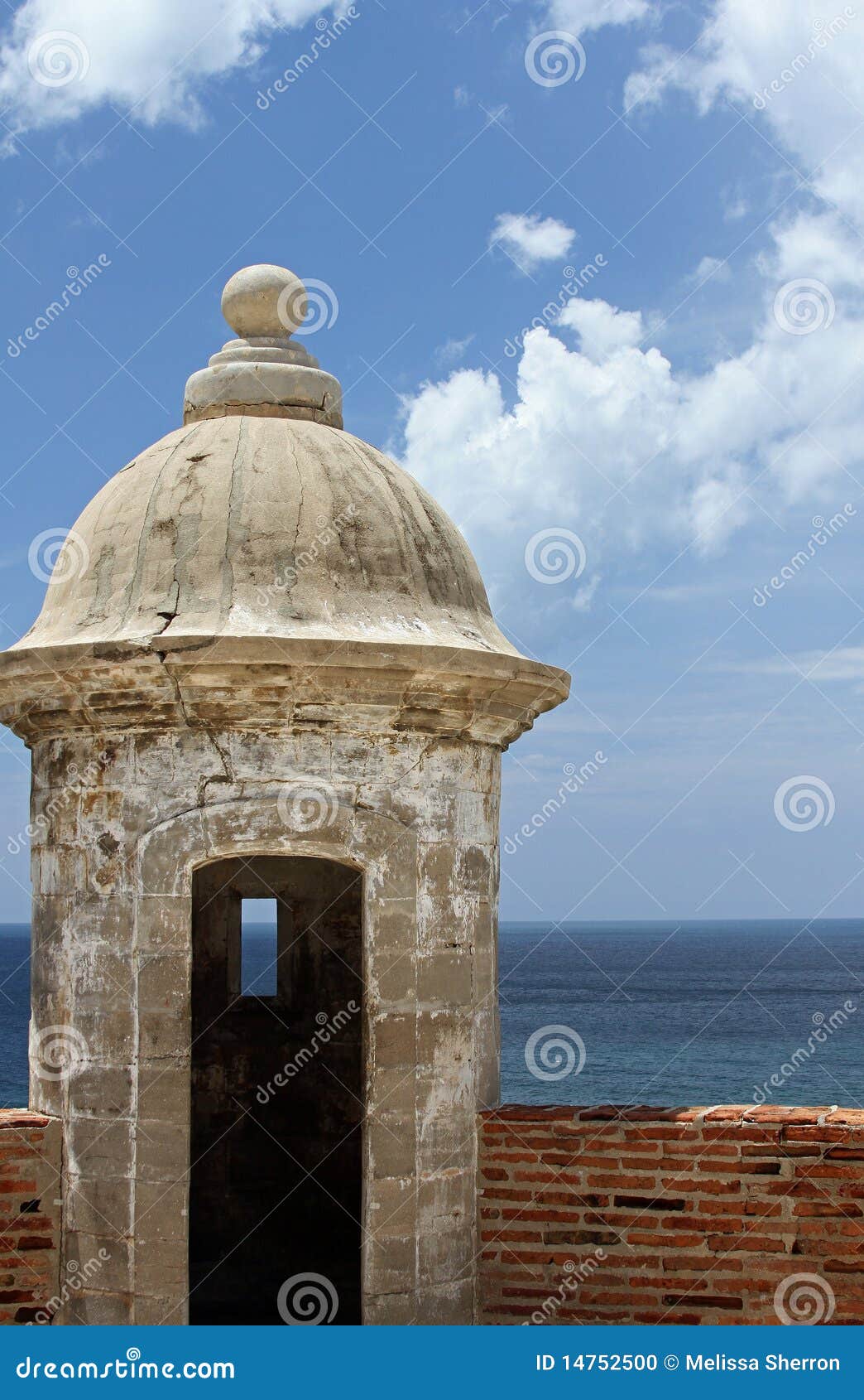 Sentry Tower in Old San Juan Stock Photo - Image of tower, protection ...