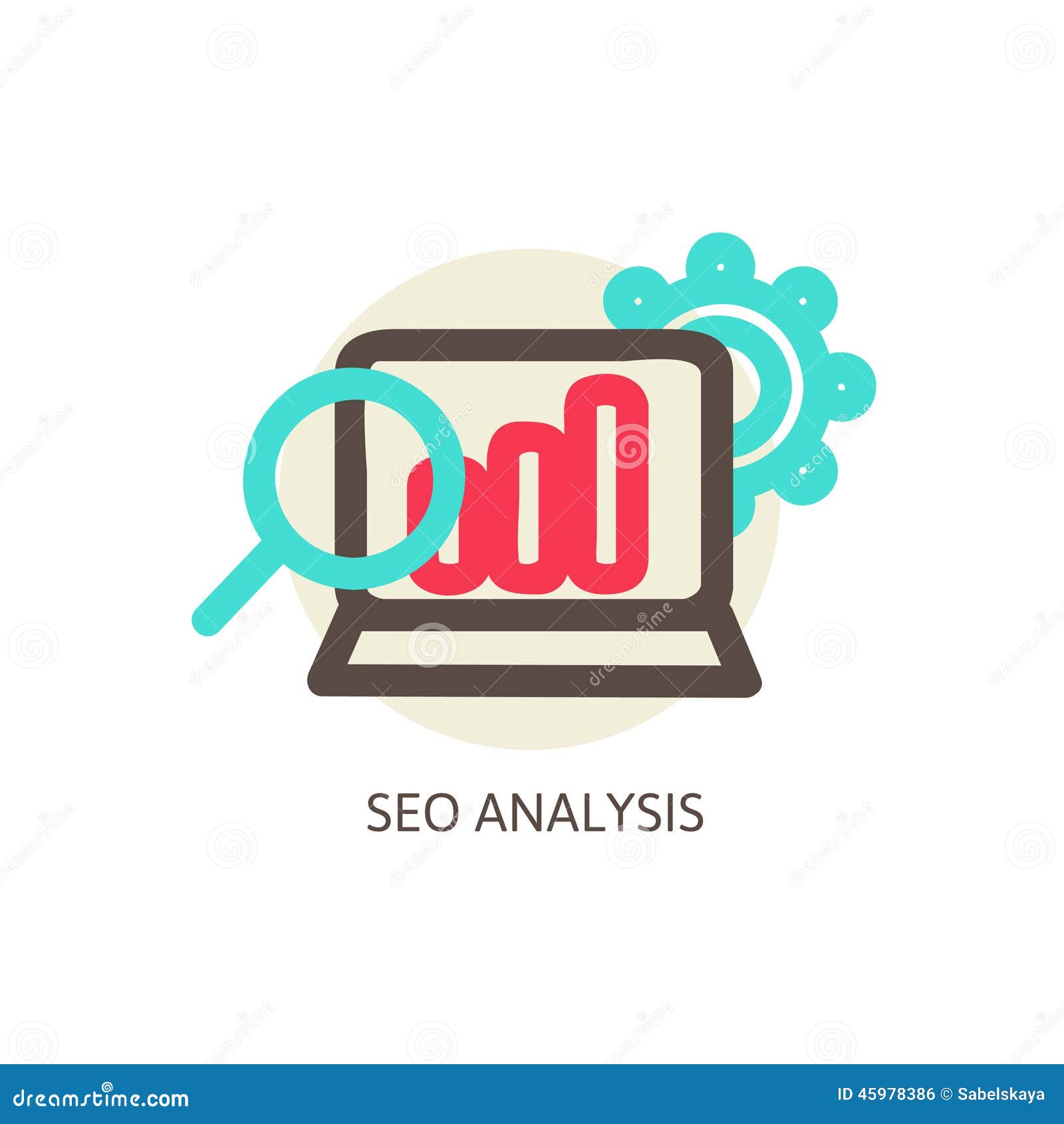 SEO Analysis Process Vector Concept Stock Vector - Illustration of ...
