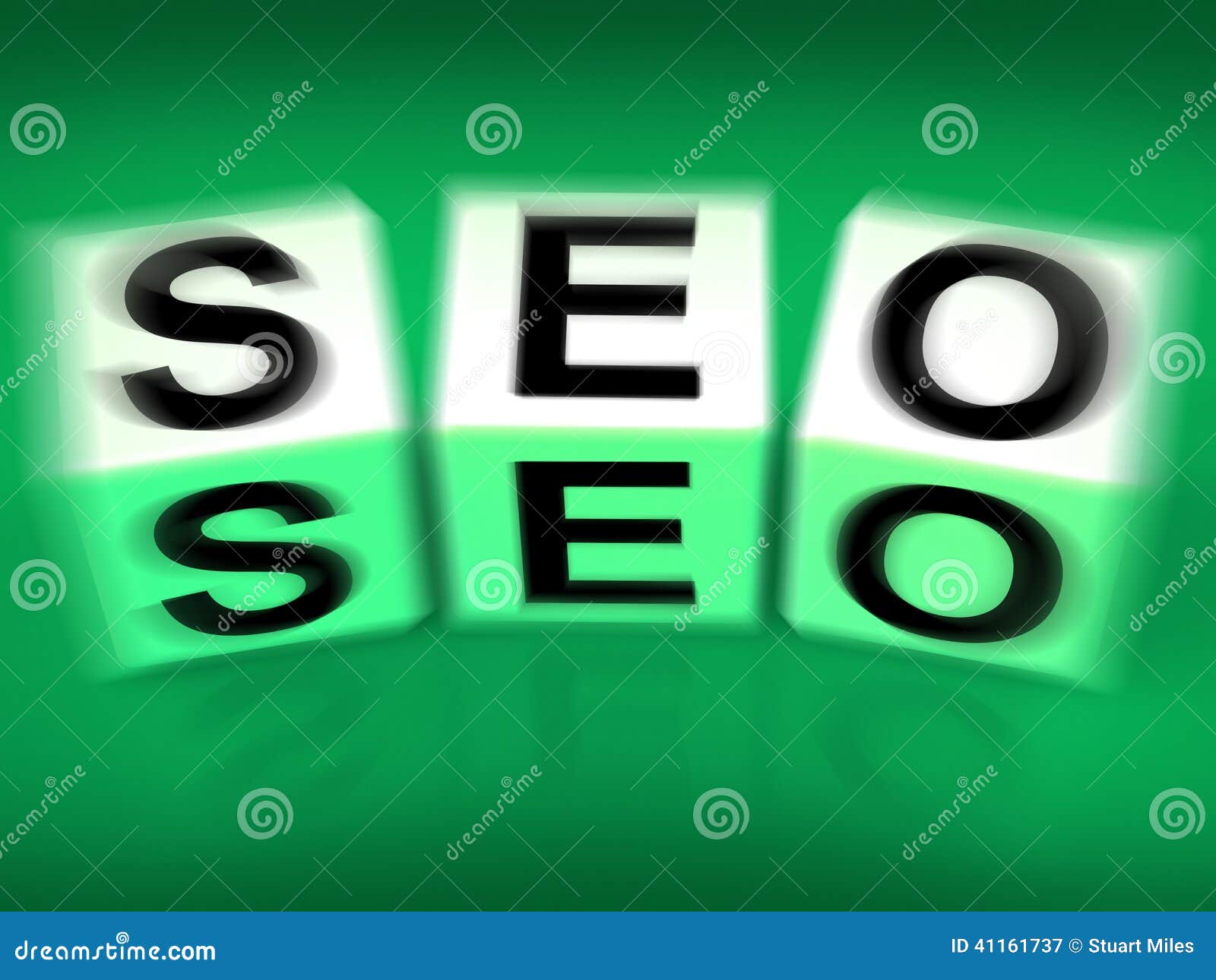 SEO Blocks Displays Search Engine Optimization Online Stock ...