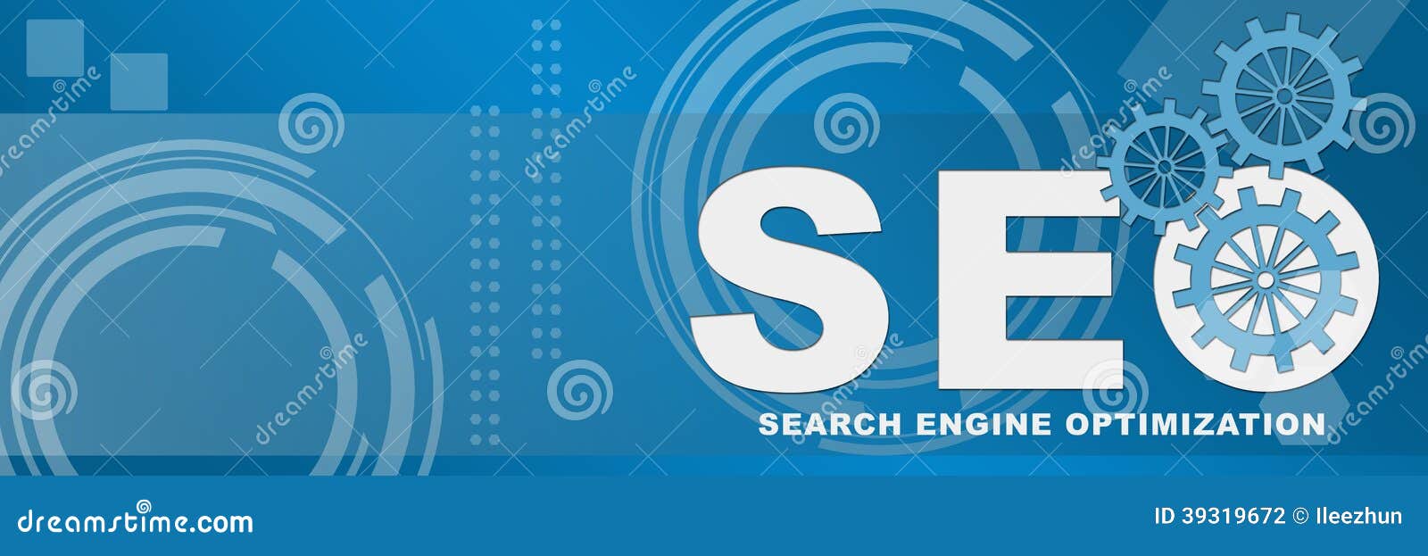 SEO Business Style Background Banner Stock Illustration - Illustration ...