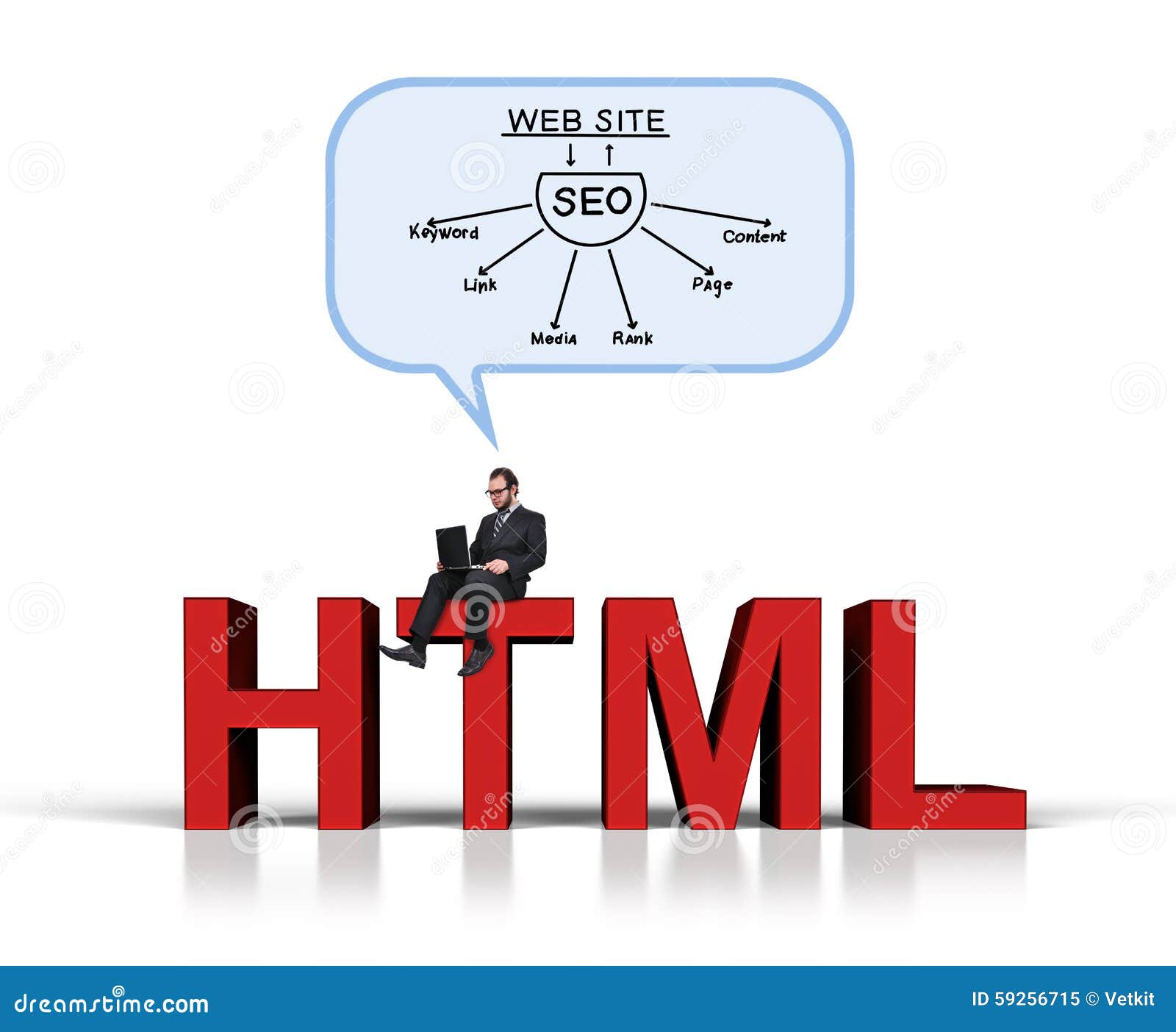 Seo concept stock illustration. Illustration of code - 59256715