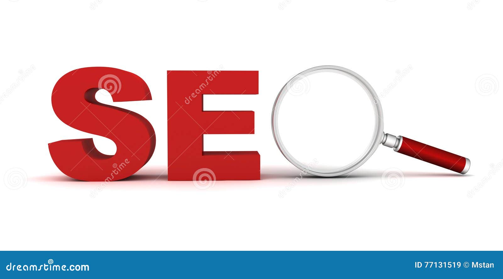 Seo Concept 3d Illustration Stock Illustration - Illustration of ...