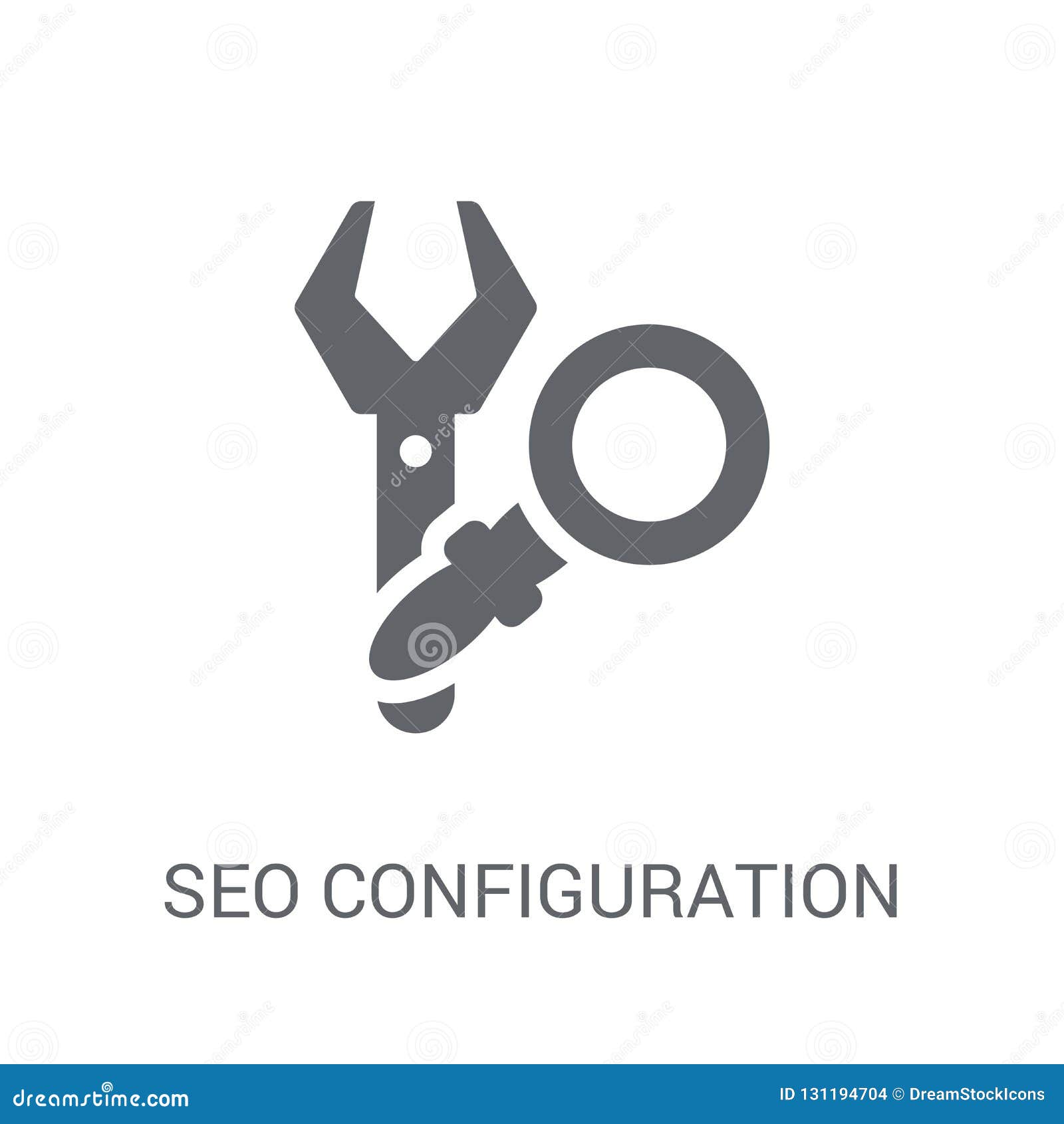Seo Configuration Icon. Trendy Seo Configuration Logo Concept on Stock ...
