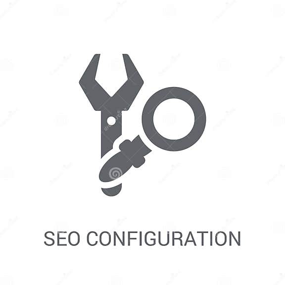 Seo Configuration Icon. Trendy Seo Configuration Logo Concept on Stock ...
