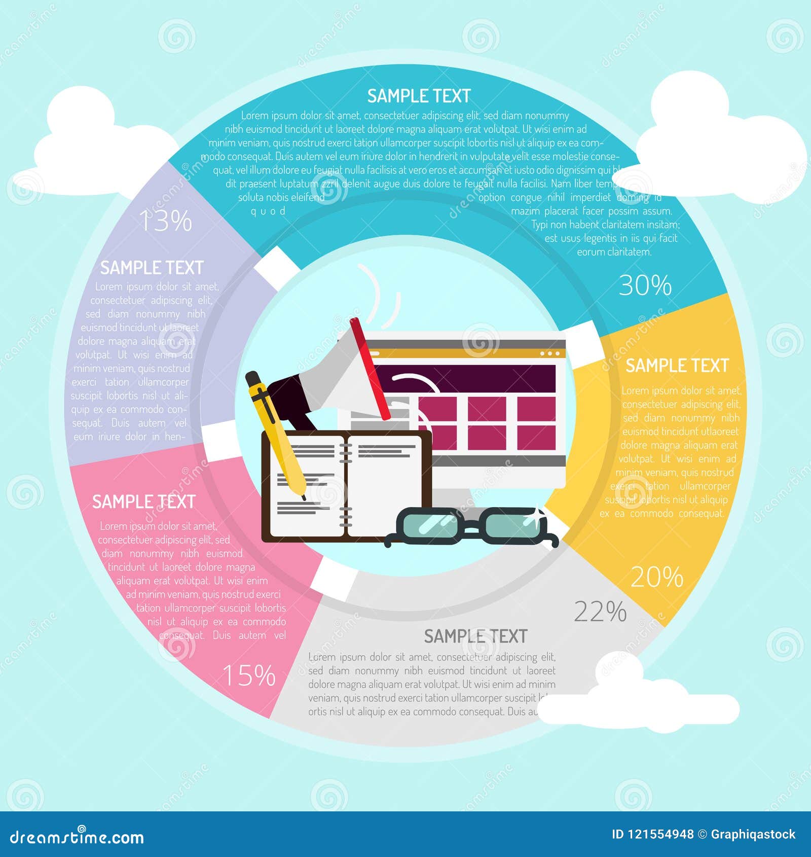 SEO Copywriting Infographic Stock Vector - Illustration of design ...