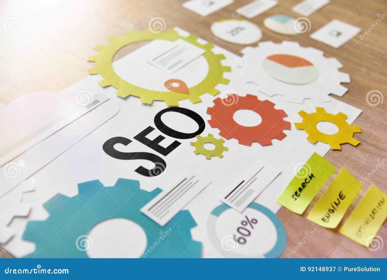 SEO Design Concept for Web Banners Stock Image - Image of background ...