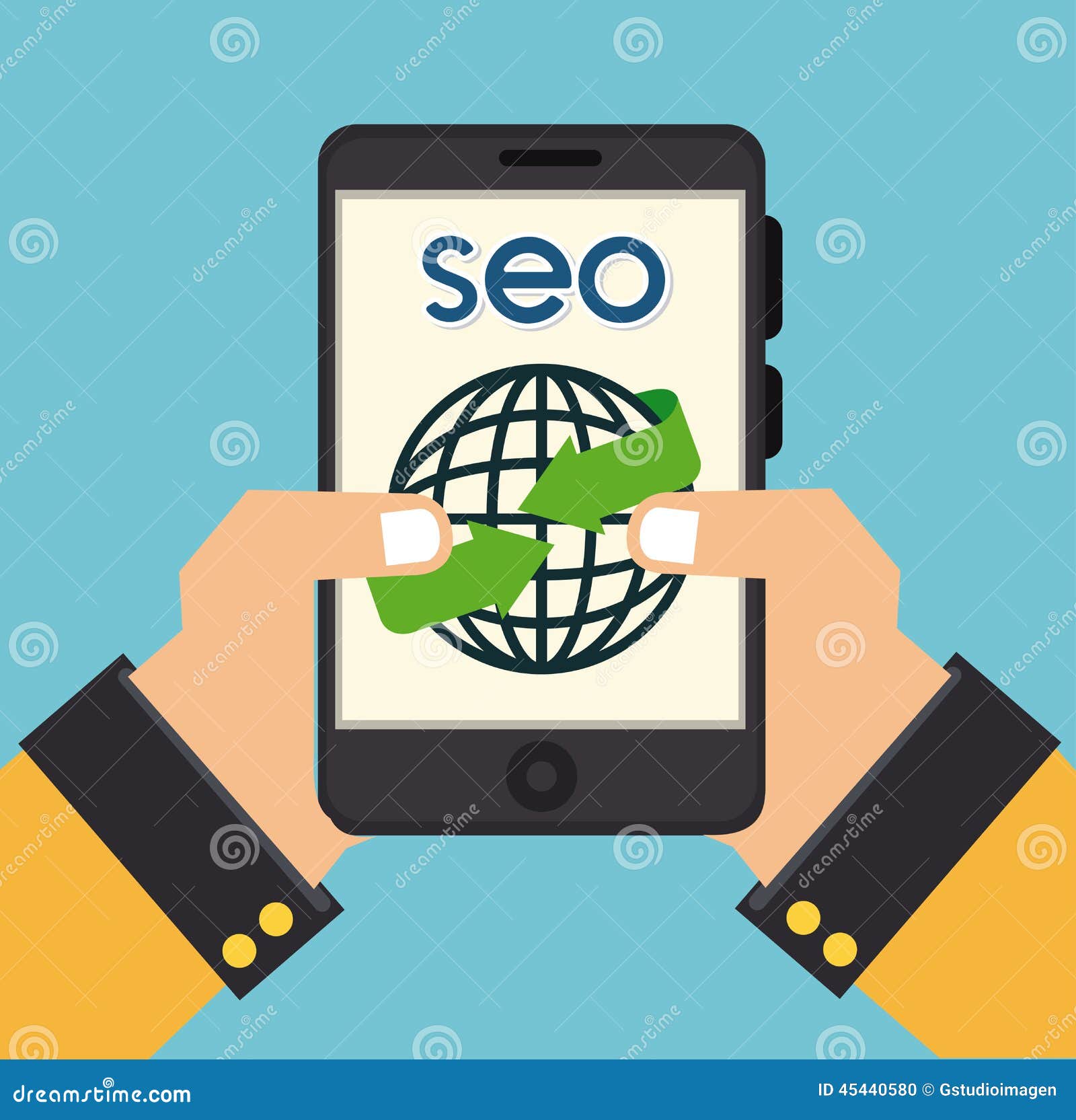 SEO design stock vector. Illustration of concept, computer - 45440580