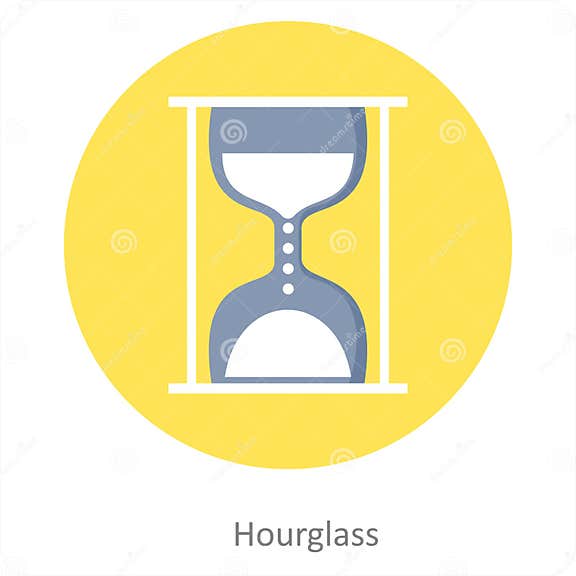 Hourglass stock vector. Illustration of icon, timer - 264944864