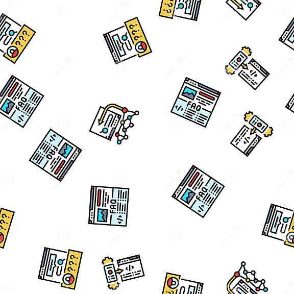 Seo Digital Optimization Strategy Seamless Pattern Vector Stock ...