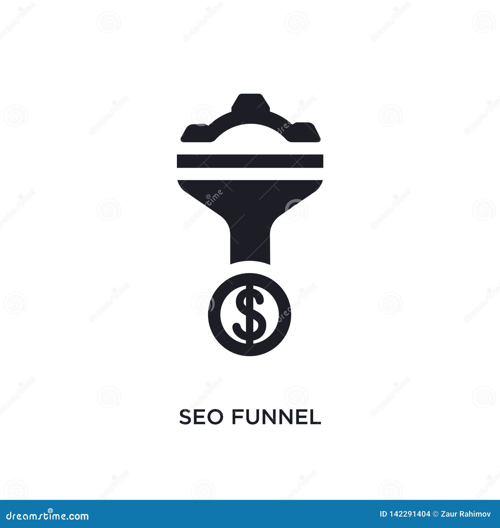 Seo Funnel Isolated Icon Simple Element Illustration From Programming Concept Icons Stock