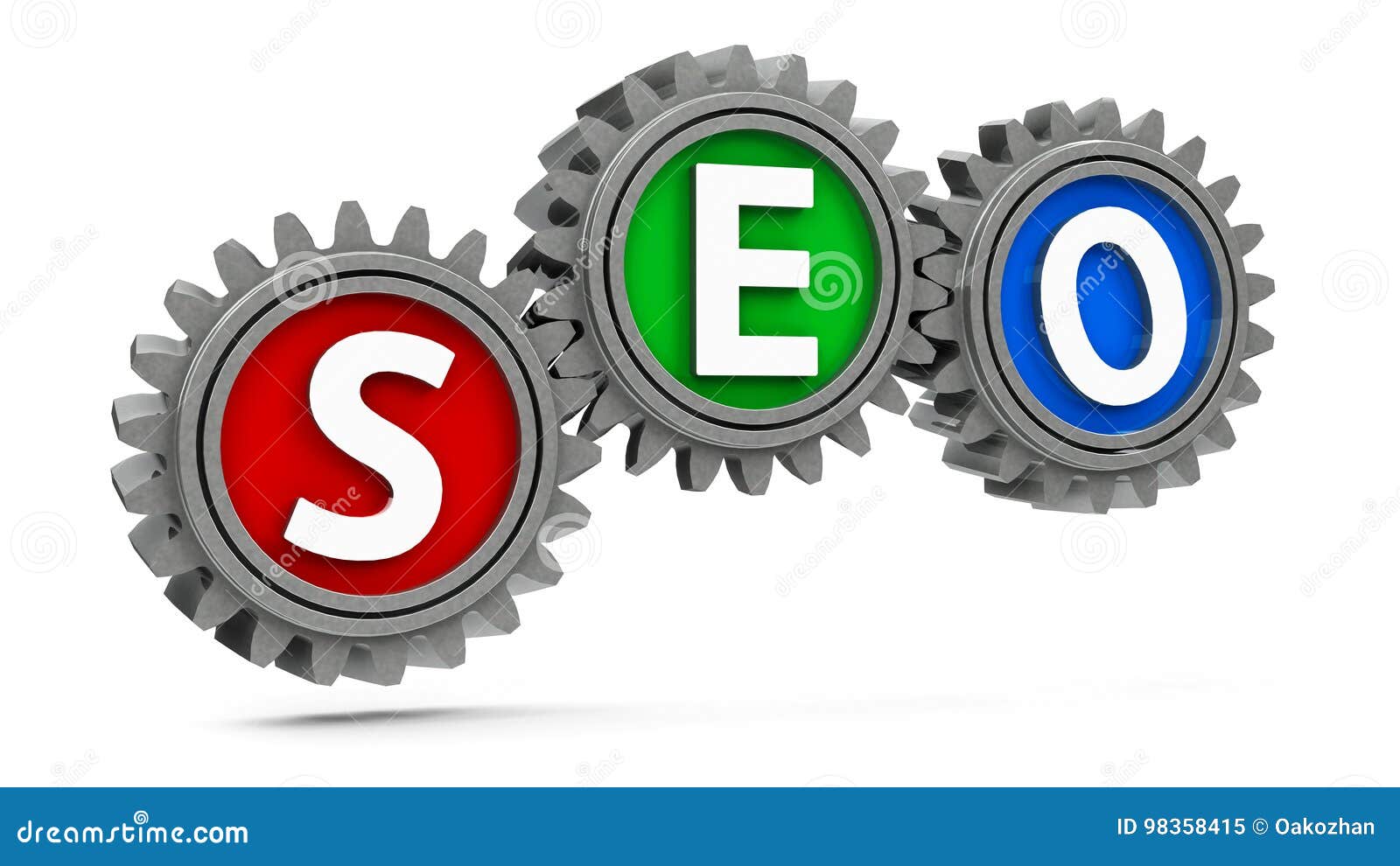 SEO gears stock illustration. Illustration of analysis - 98358415