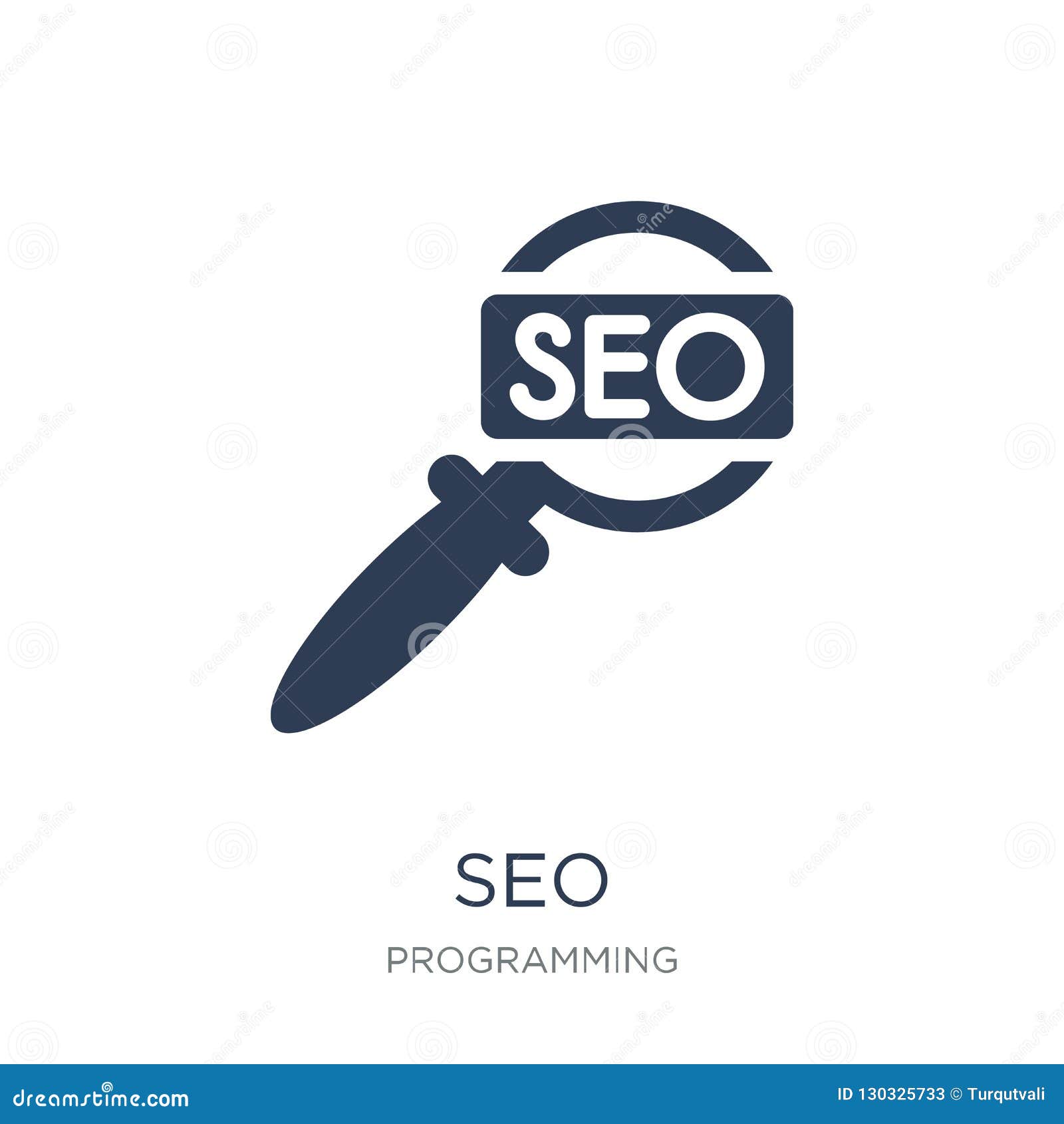 Seo Icon. Trendy Flat Vector Seo Icon on White Background from P Stock ...