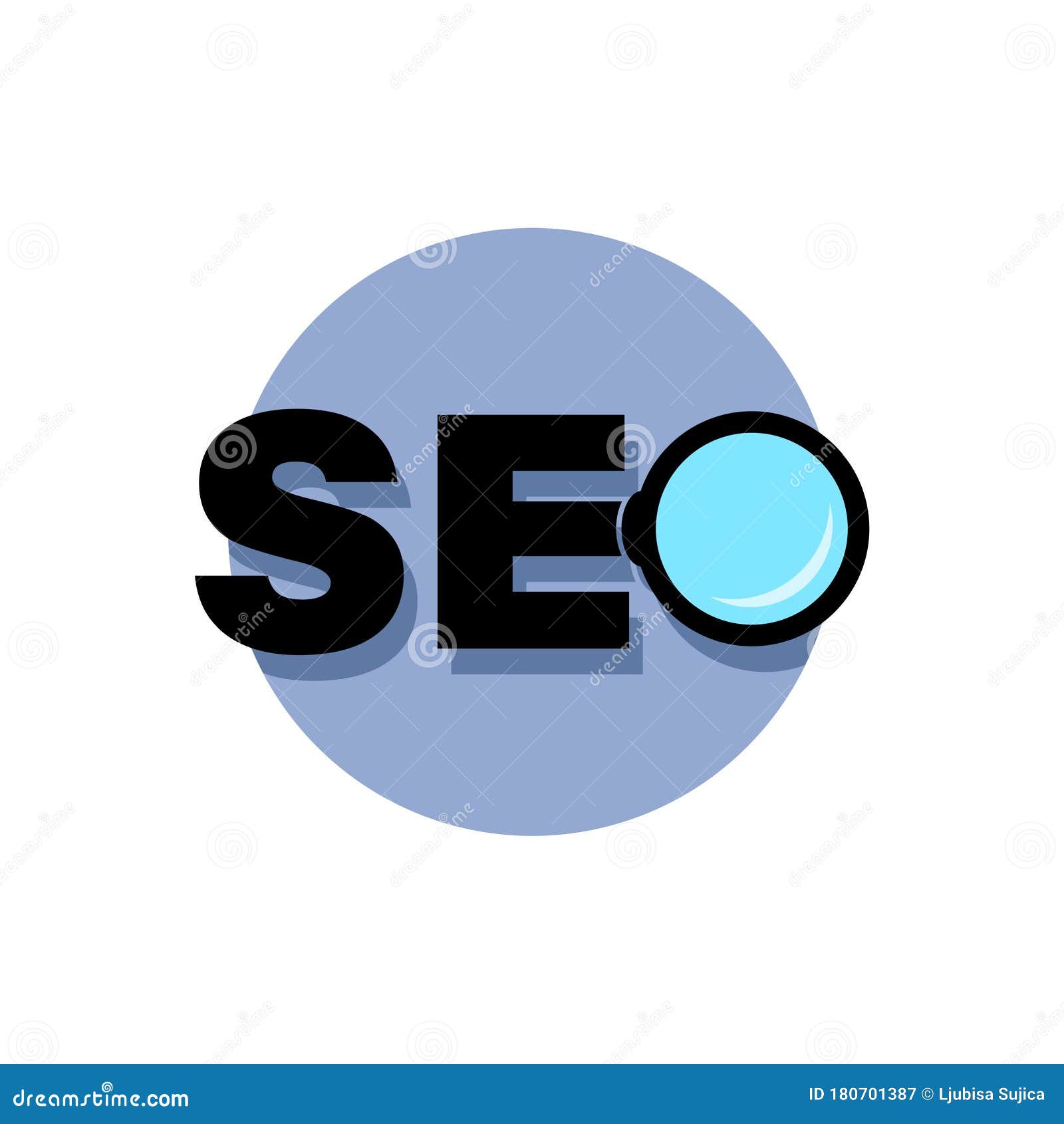 SEO Icon Icon on White Background Stock Vector - Illustration of ...