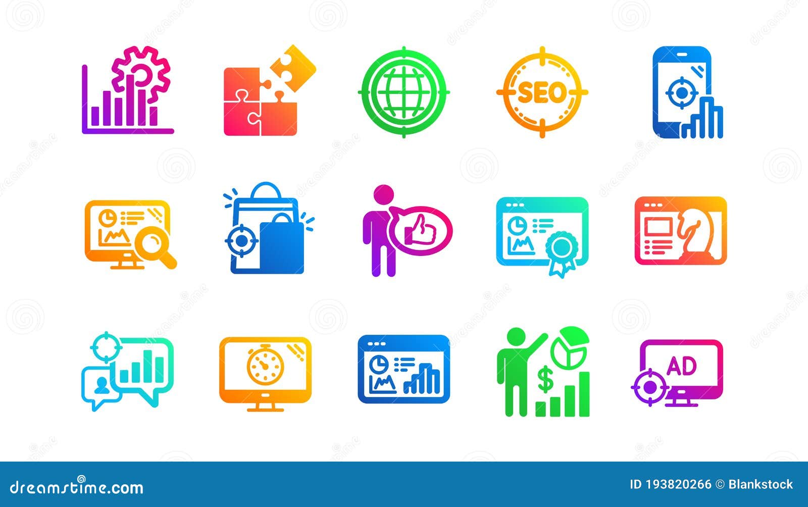 Seo Icons. Increase Sales, Business Strategy and Search Optimization ...