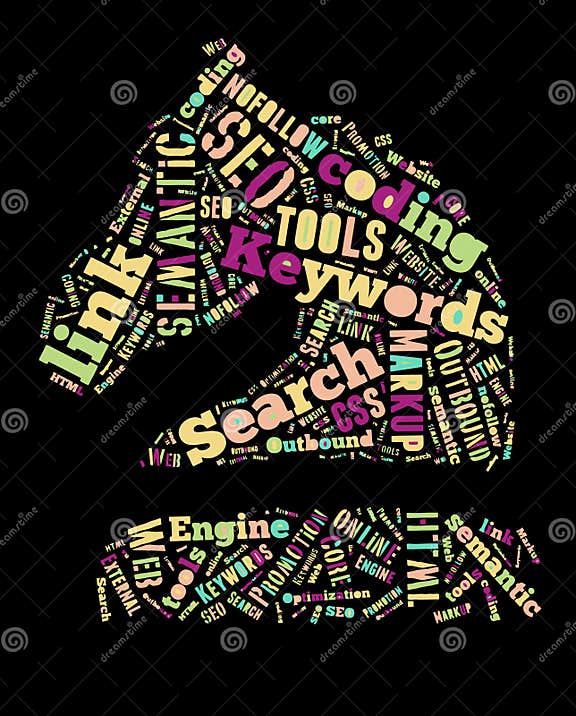 SEO Keywords Tag Cloud - Vector Illustration Stock Vector ...