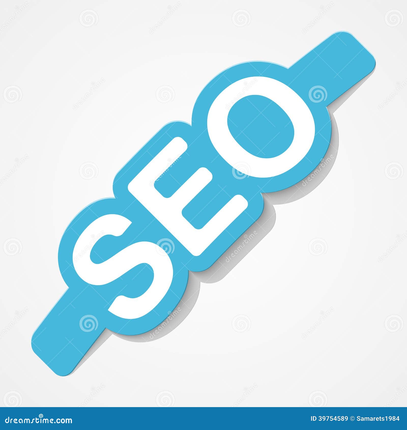 SEO Label. Design Element. Vector Illustration Stock Vector ...