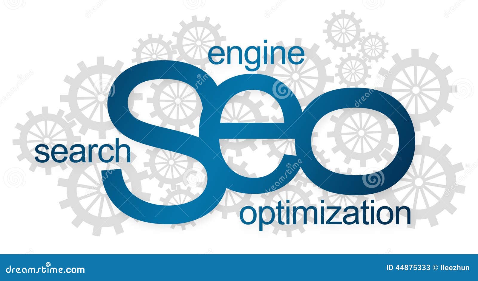 SEO Logotype with Gears stock de ilustración. Ilustración de internet ...