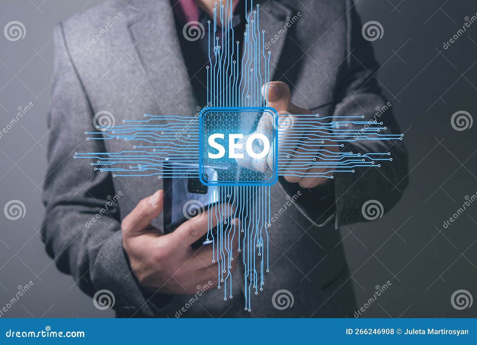 SEO in the motherboard stock illustration. Illustration of search ...