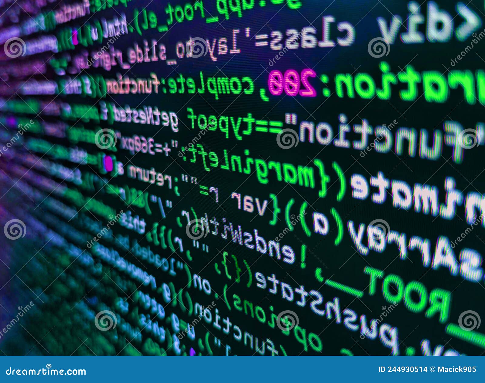 SEO Optimization. Big Data and Internet of Things Trend. Php Language ...