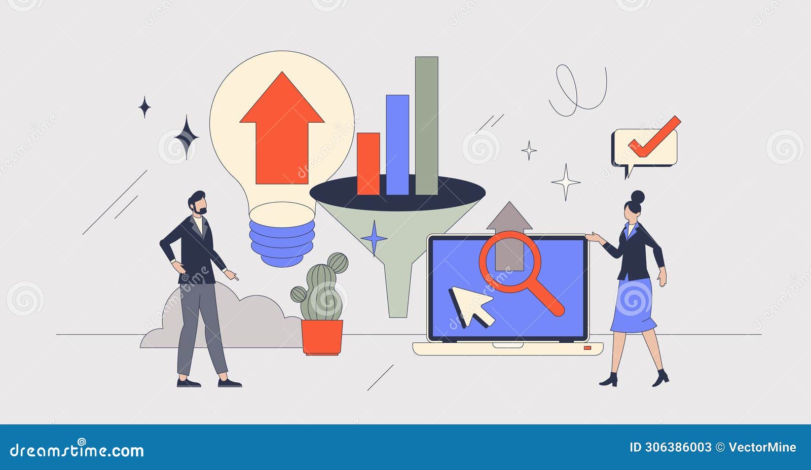 Big Data Funnel. Information Waves, Analytics Data, Field Of Successive ...