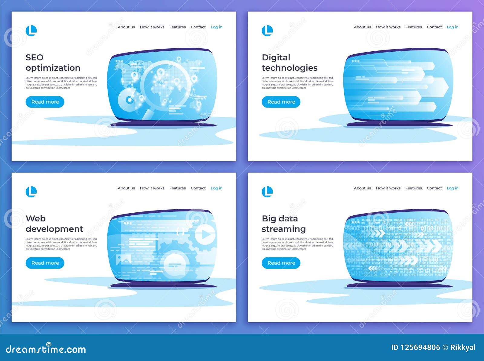 SEO Optimization, Digital Technologies, Web Development, Big Dat Stock ...