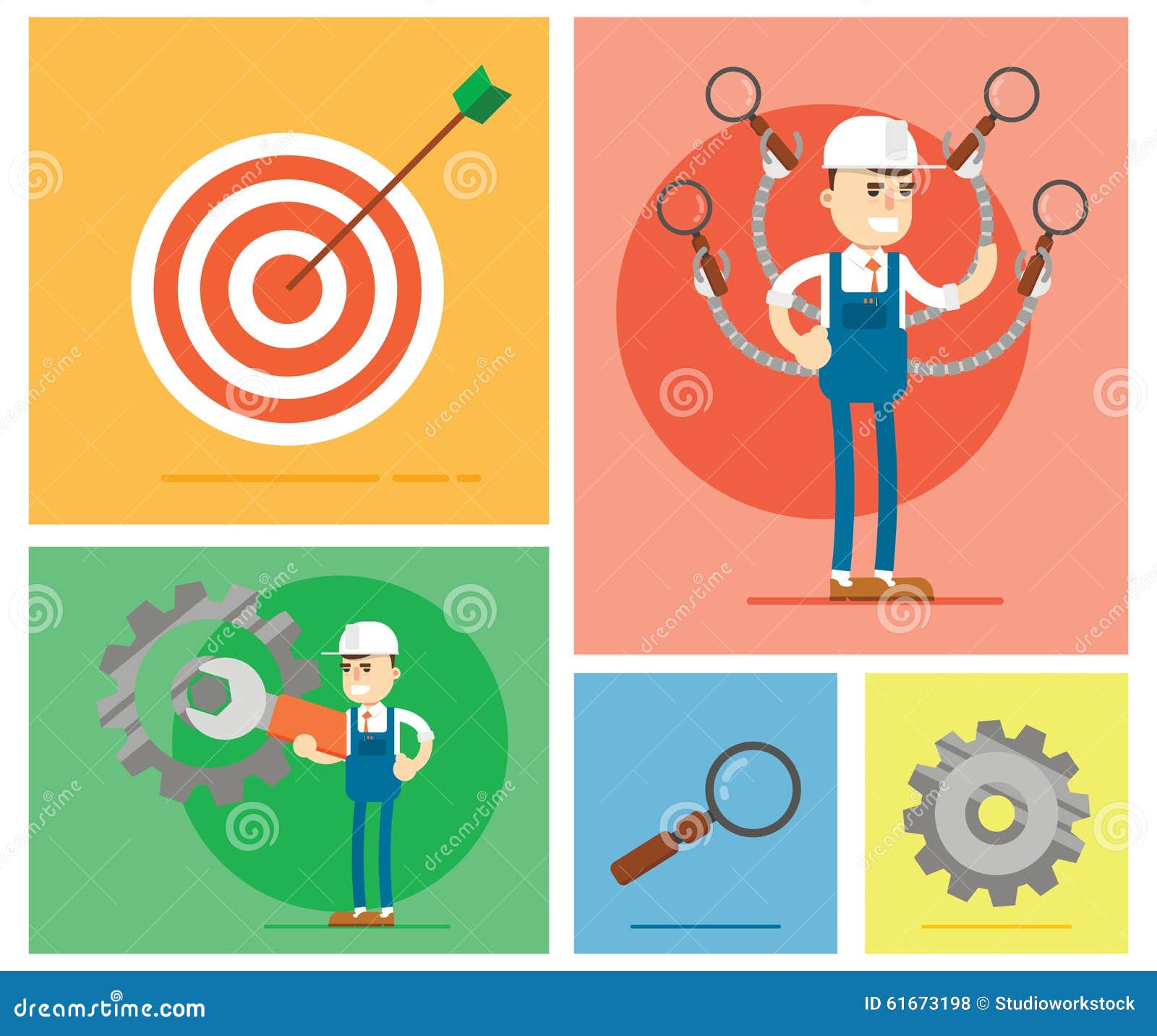 SEO Optimization Infographic Stock Vector - Illustration of internet ...