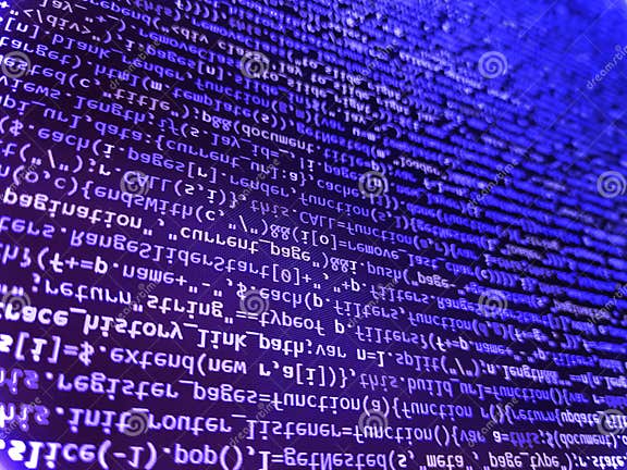 SEO Optimization. Screen of Web Developing Code on Dark Background. Programming Code Abstract ...