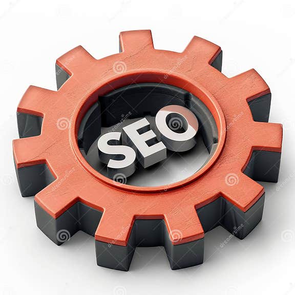 SEO Optimization Wheel a Gear Wheel with SEO in the Center Stock ...