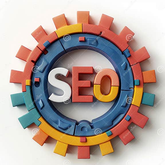SEO Optimization Wheel a Gear Wheel with SEO in the Center Stock ...