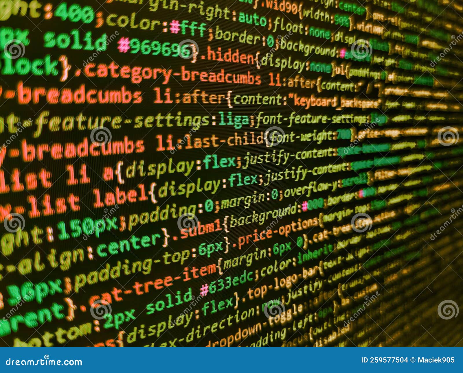 Seo Optimization Writing Programming Code On Laptop Coding Application By Programmer Developer