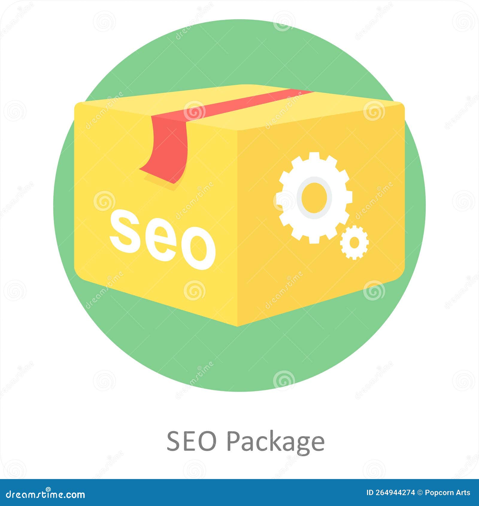 SEO Package stock vector. Illustration of package, vector - 264944274
