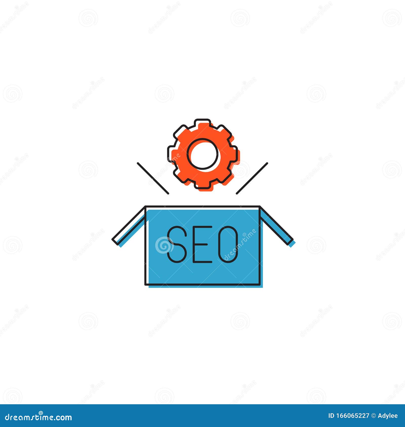 SEO Package Vector Icon Symbol Isolated on White Background Stock ...
