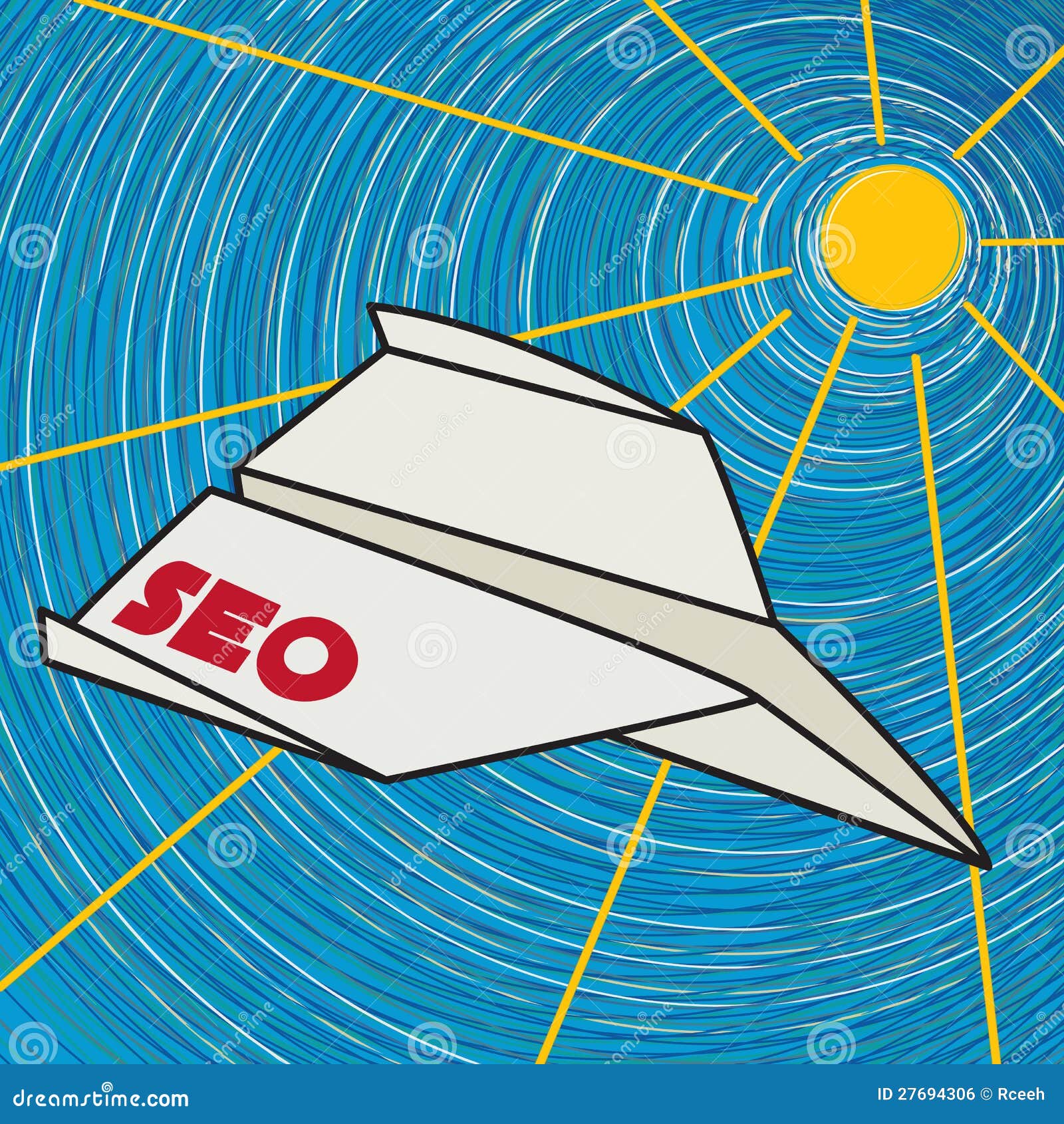 Seo paper plane clip art stock vector. Illustration of play - 27694306