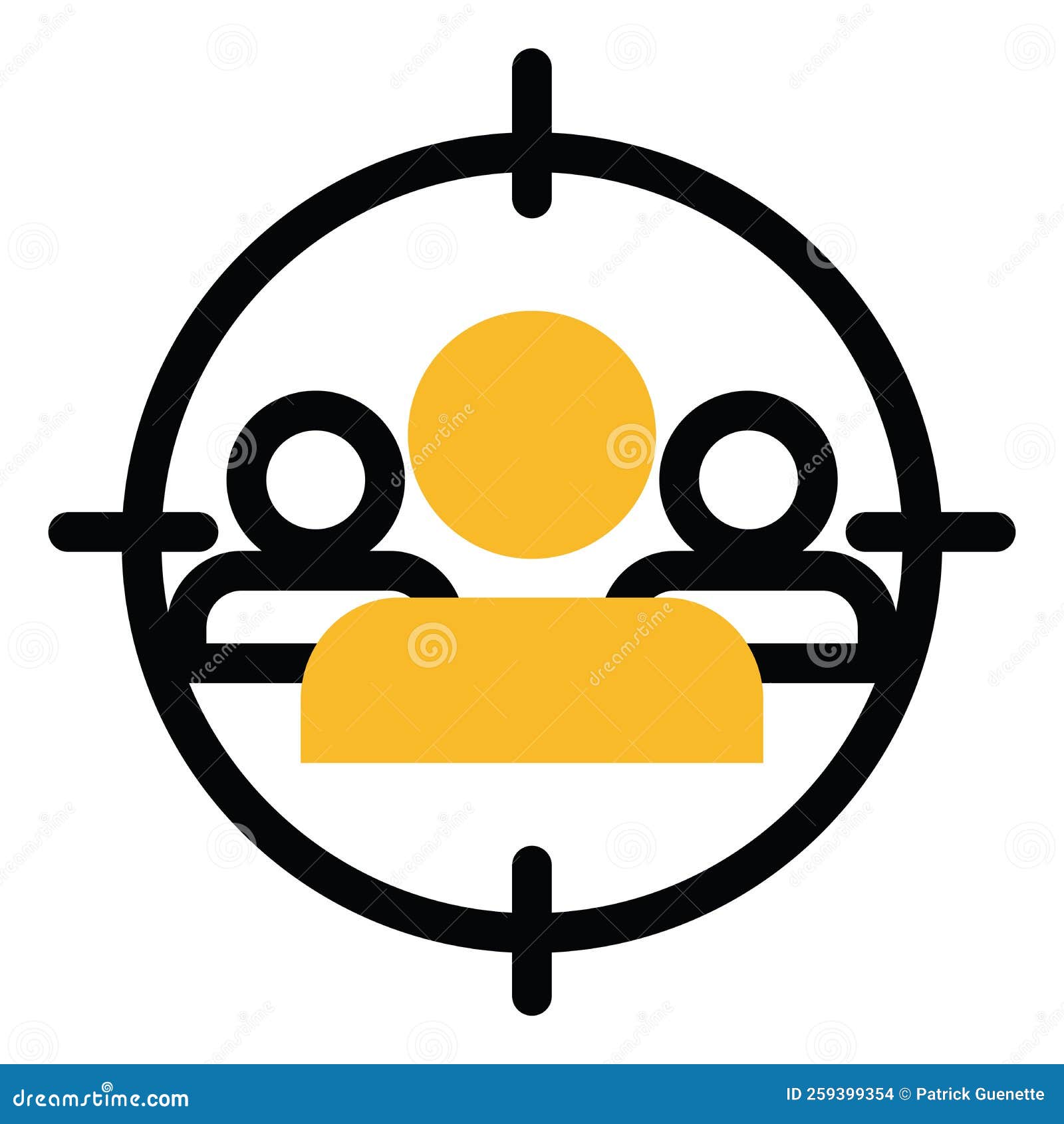 SEO people targeting, icon stock vector. Illustration of network ...