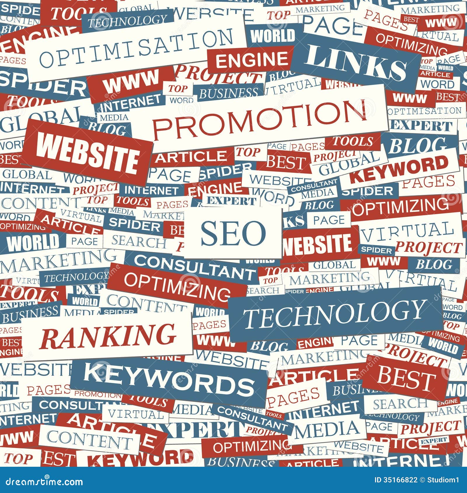 SEO stock vector. Illustration of endless, search, repetition - 35166822