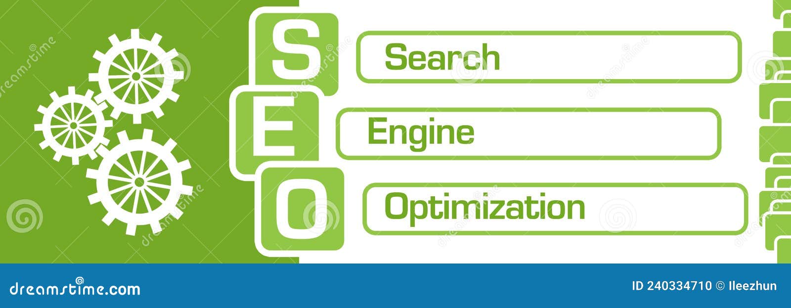 SEO - Search Engine Optimization Green Square Stripes Symbol Stock ...