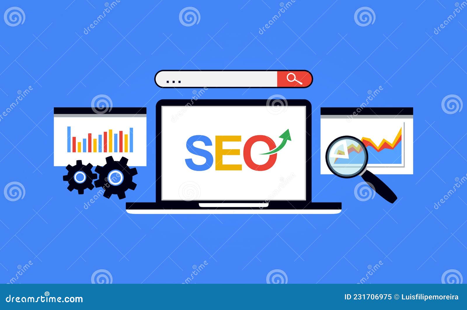 SEO - Search Engine Optimization - Keyword Research Stock Illustration ... SEO - Search Engine Optimization - Keyword Research Stock Illustration ...