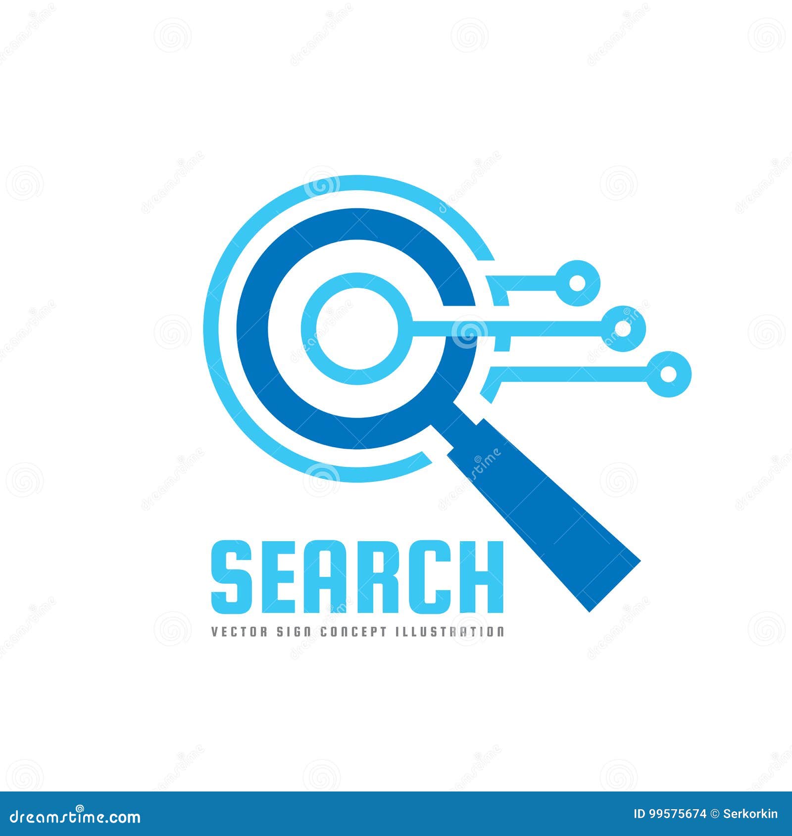 SEO - Search Engine Optimization - Logo Template Concept Illustration ...