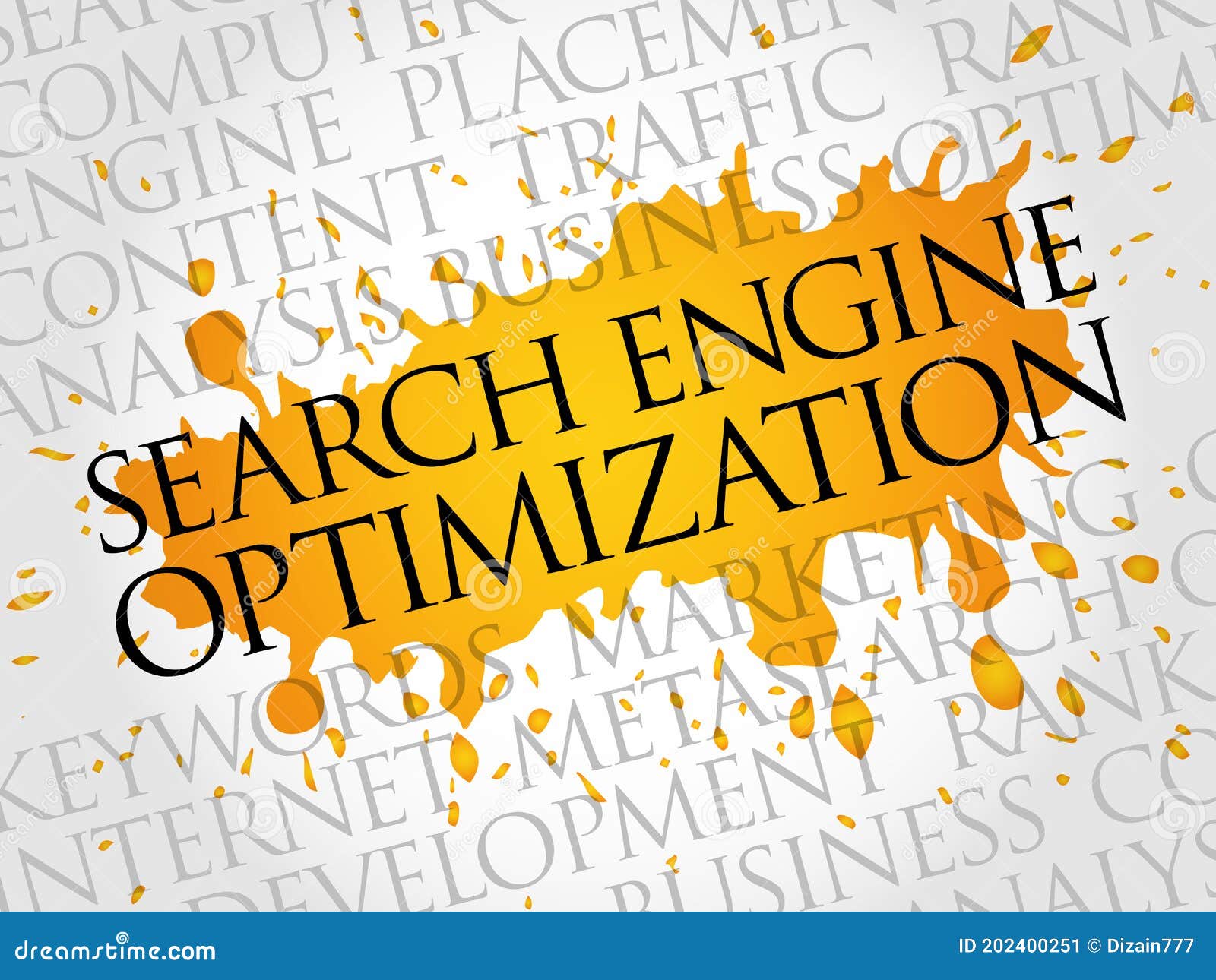 SEO (search Engine Optimization) Word Cloud Stock Illustration ...