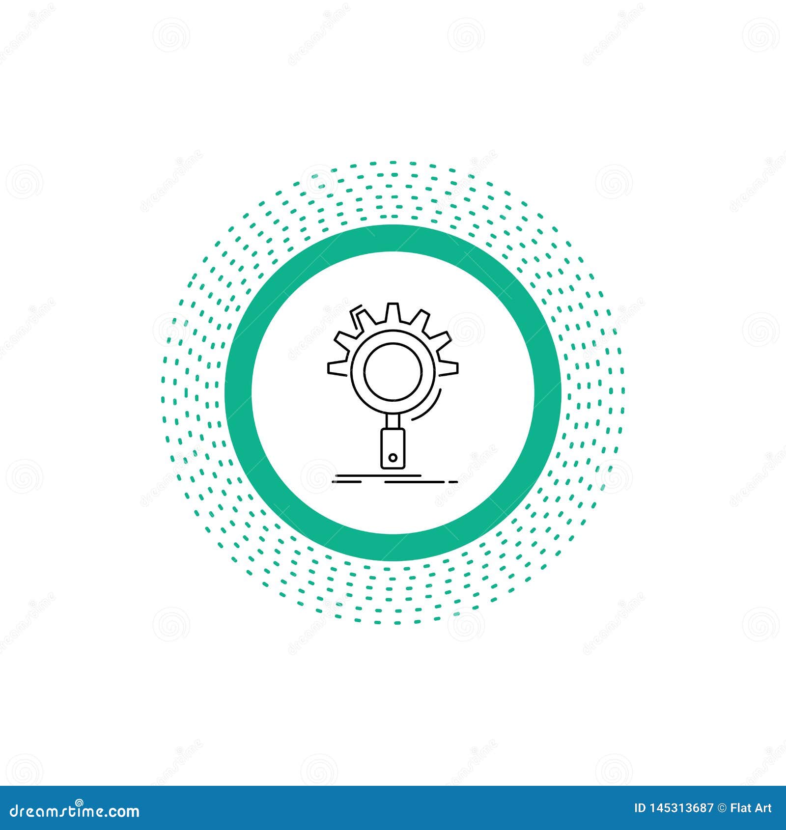 Seo, Search, Optimization, Process, Setting Line Icon. Vector Isolated ...