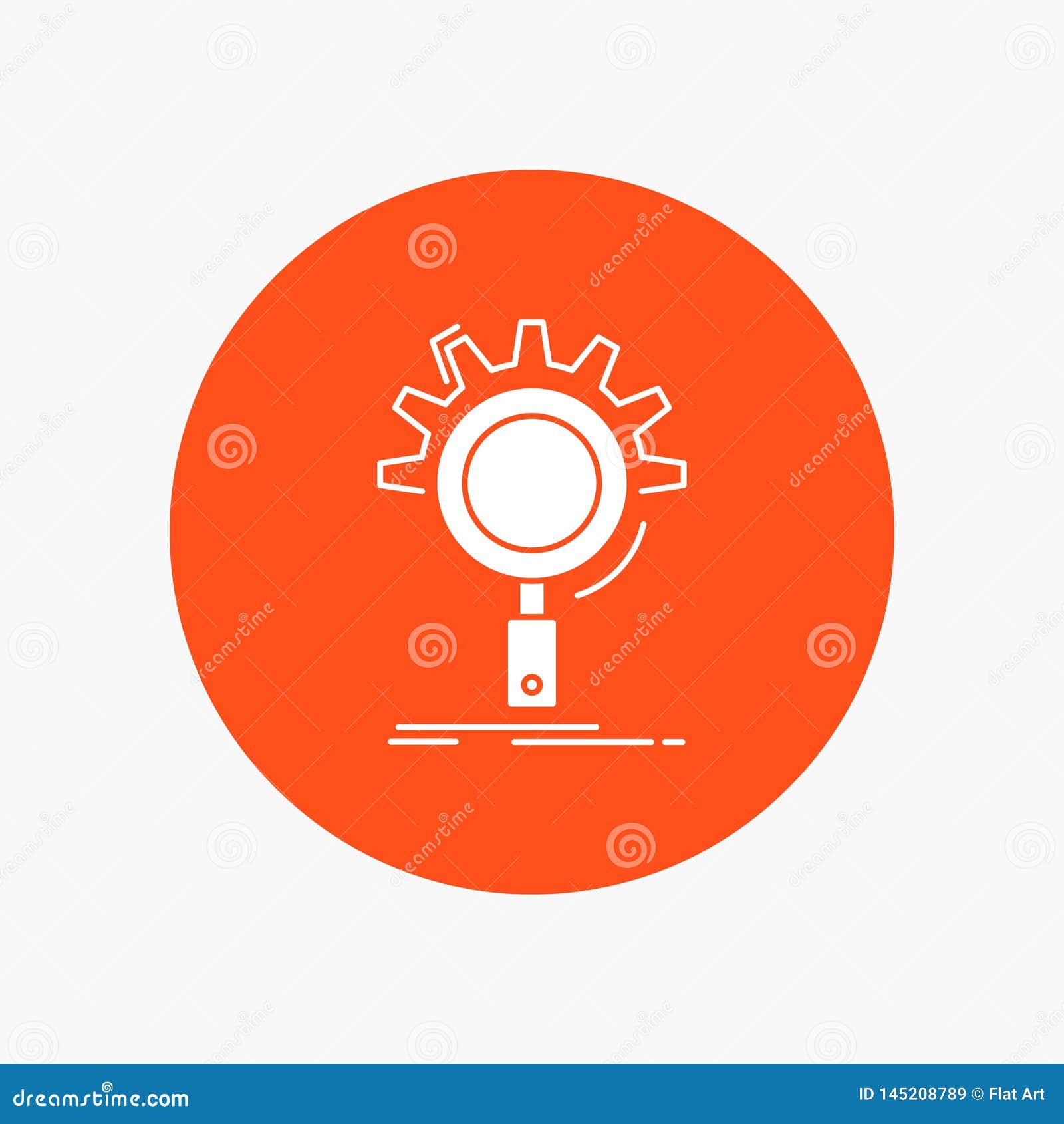 Seo, Search, Optimization, Process, Setting White Glyph Icon in Circle ...