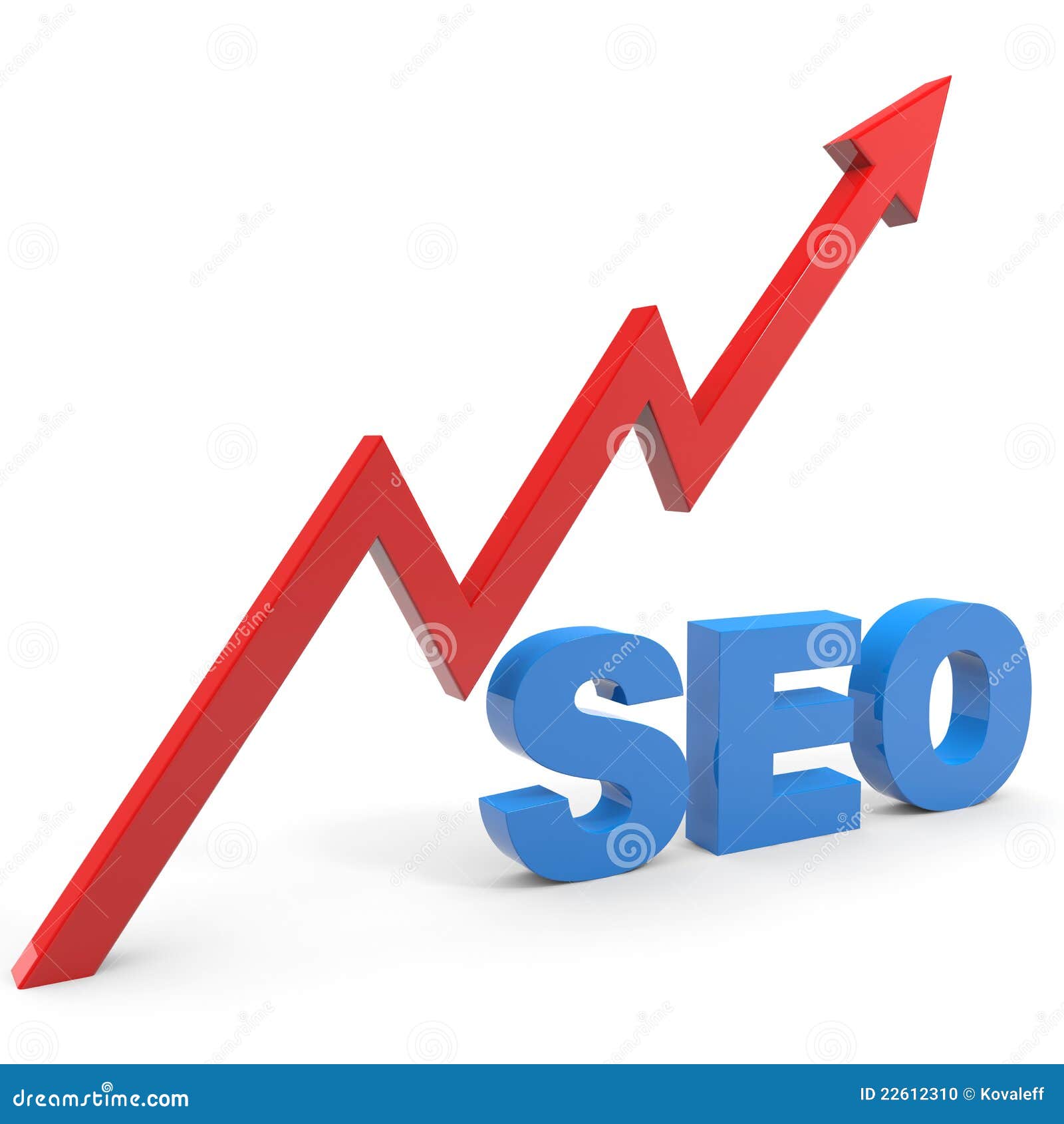 SEO sign with graph. stock illustration. Illustration of letters - 22612310