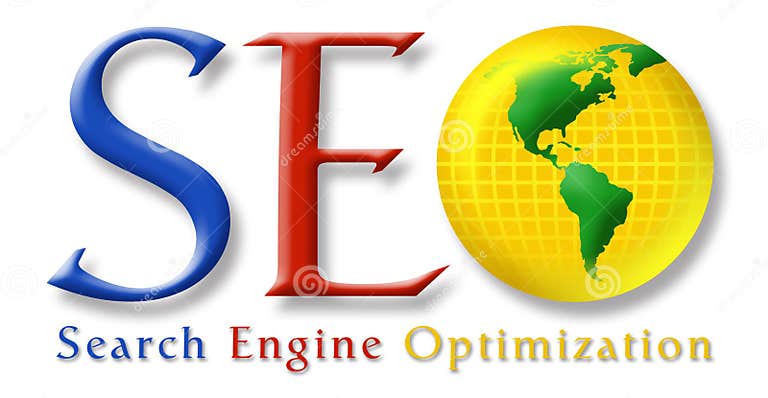 SEO Stylized Logo stock illustration. Illustration of globe - 14761010