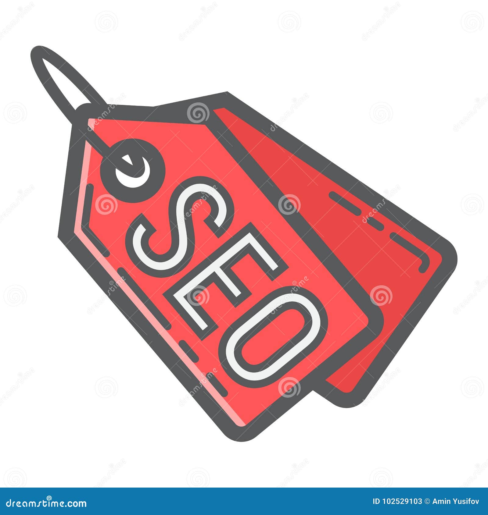 Seo Tags Filled Outline Icon, Seo and Development, Stock Vector ...