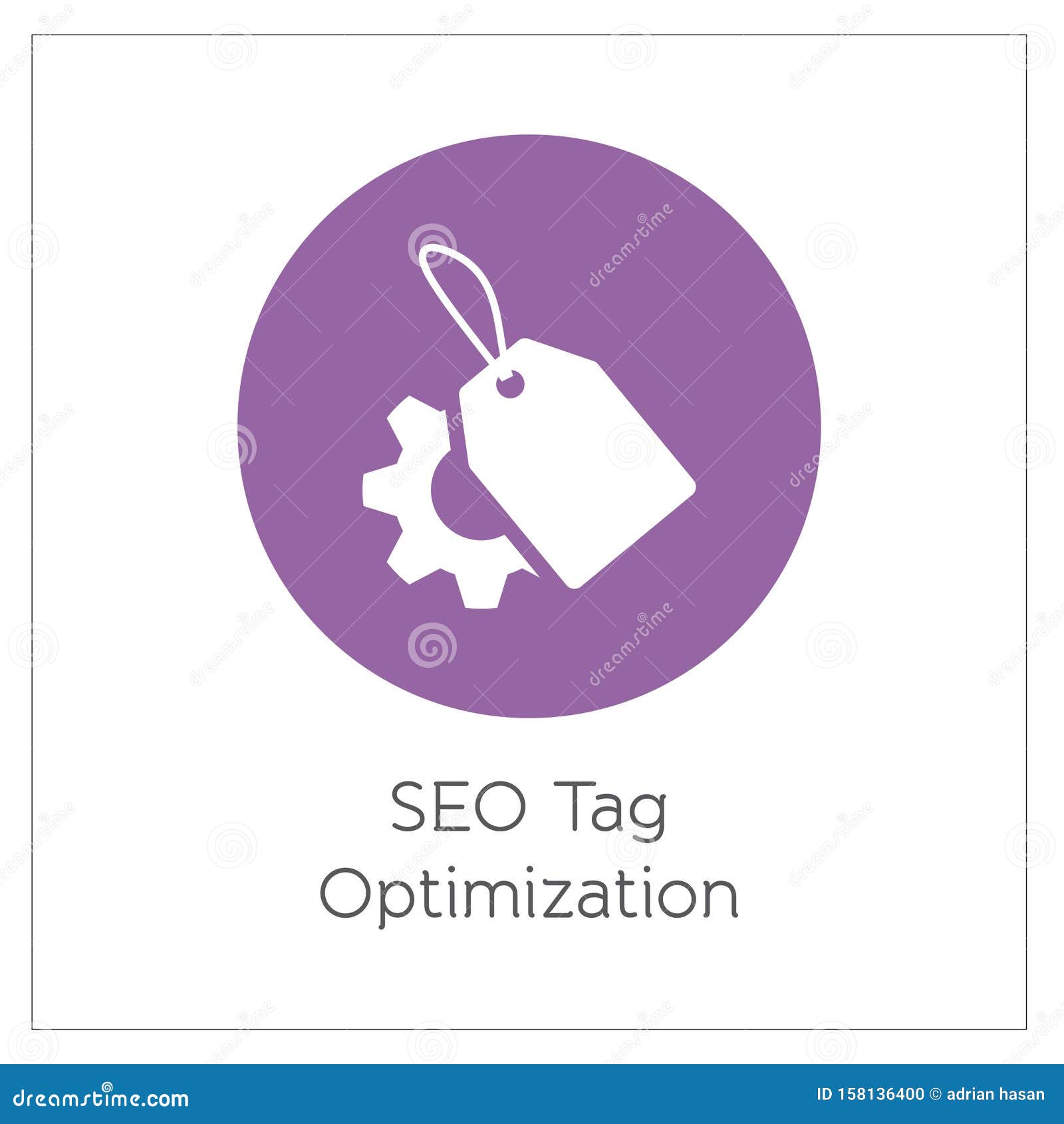 SEO Tags Optimization Simple Logo Icon Vector Ilustration Stock Vector ...