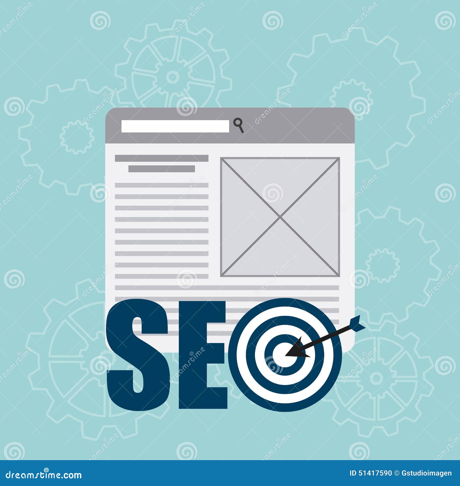 Seo technology stock vector. Illustration of search, media - 51417590