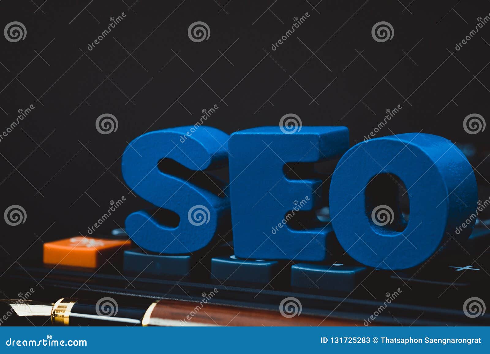SEO Text Alphabet for Search Engine Optimization Concept and Office ...