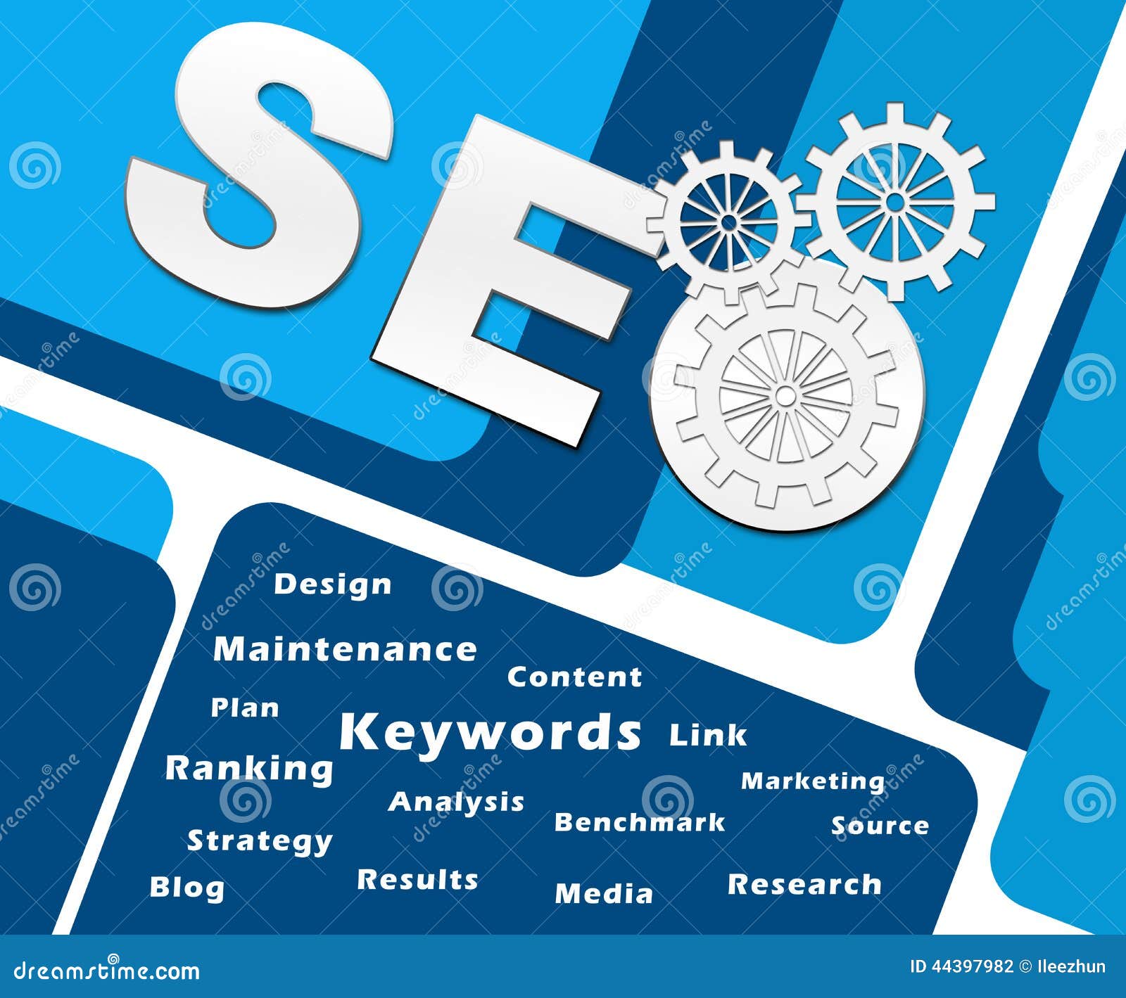 SEO Text Symbols Keywords Square Stock Illustration - Illustration of ...