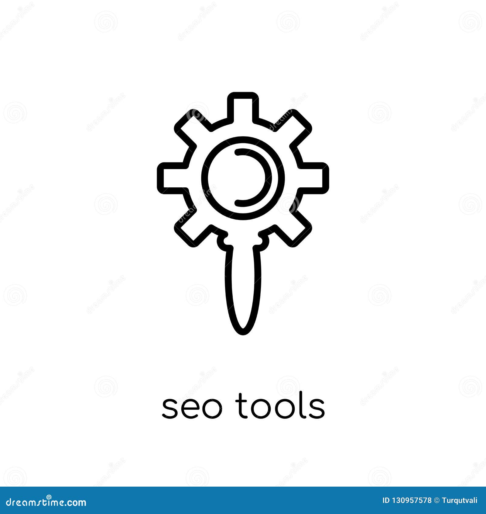 Seo Tools Icon. Trendy Modern Flat Linear Vector Seo Tools Icon Stock ...